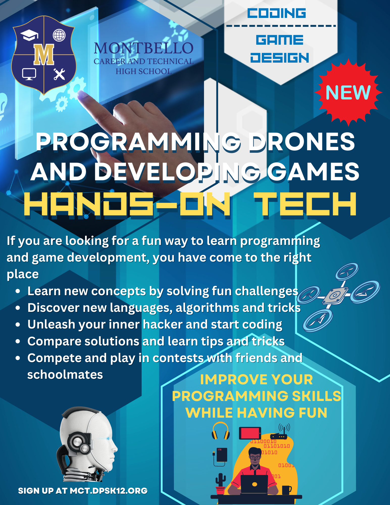 Montbello Career and Tech » New Coding and Game Design Program